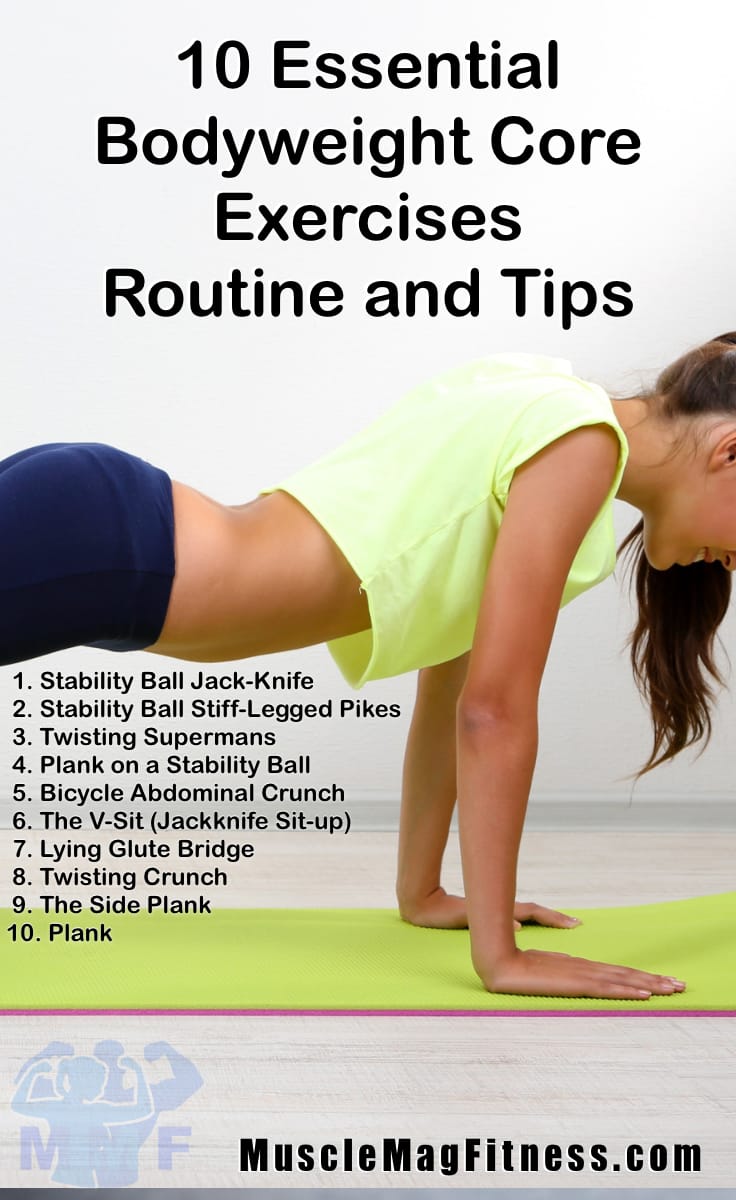 10 Essential Bodyweight Core Exercises - Routine, Tips and Mistakes