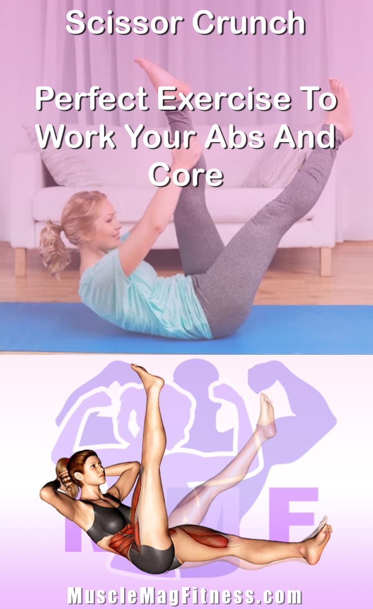 Scissor Crunch: Perfect Exercise To Work Your Abs And Core