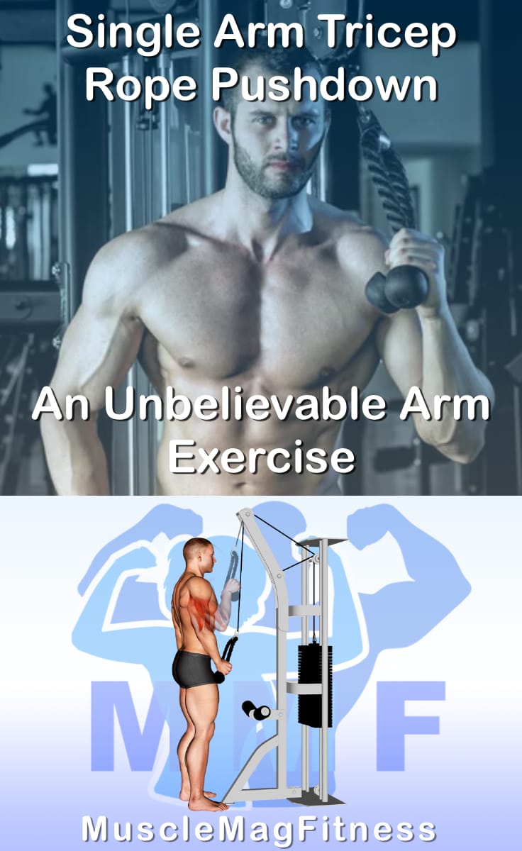 Single Arm Tricep Rope Pushdown: An Unbelievable Arm Exercise